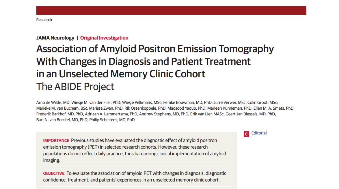 Het verbeteren van diagnose en behandeling met behulp van een amyloïd ...
